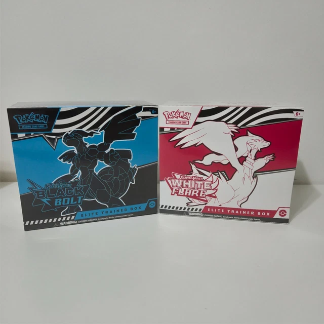 POKÉMON TCG BLACK Bolt White Flare Elite Trainer Box Set - English ...