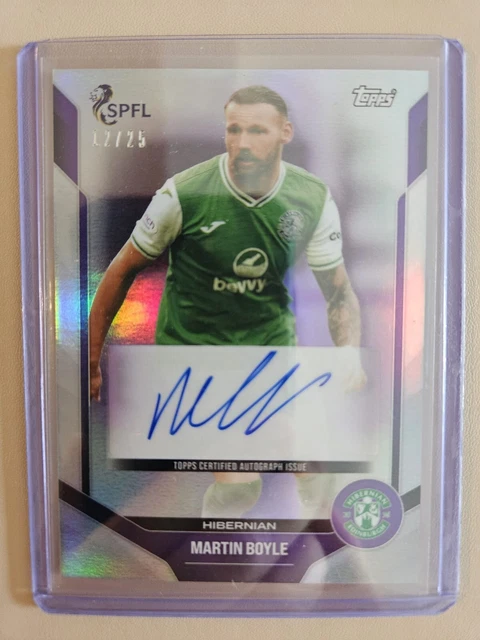 TOPPS SPFL ON DEMAND 23/24 Hibernian Martin Boyle Auto /25 EUR 25,67 ...