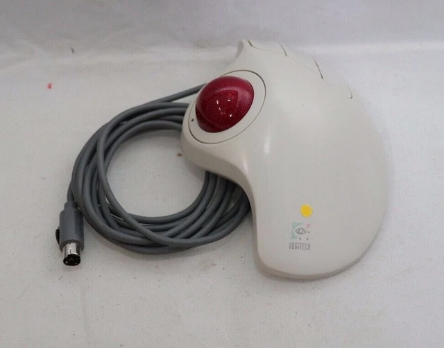 LOGITECH TRACKMAN MARBLE Trackball Corded Mouse Model T-CH11 P/N 804122 ...