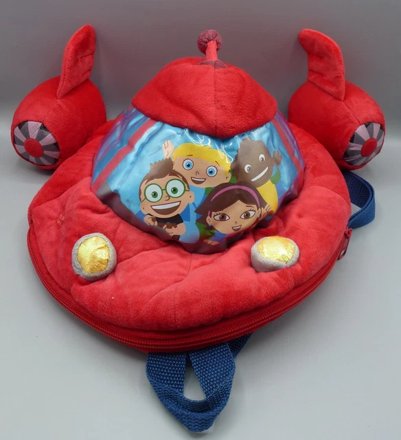 DISNEY LITTLE EINSTEINS Pat Pat Rocket Backpack Red Soft Plush Toy 13 ...