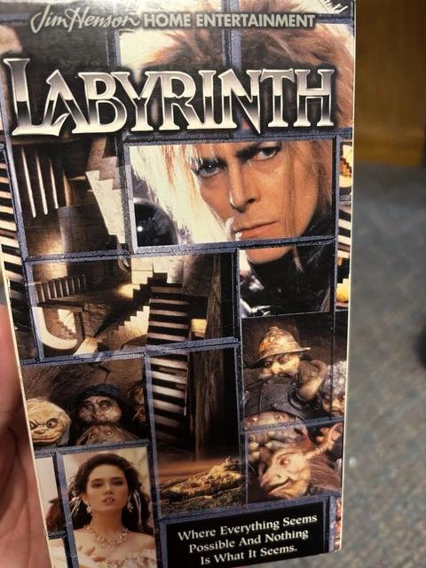 LABYRINTH VHS DAVID Bowie Jennifer Connelly Fantasy Jim Henson + Bonus ...