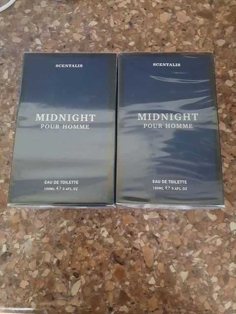2×SCENTALIS MIDNIGHT POUR HOMME Perfume For Men 100ML Spray Aftershave ...