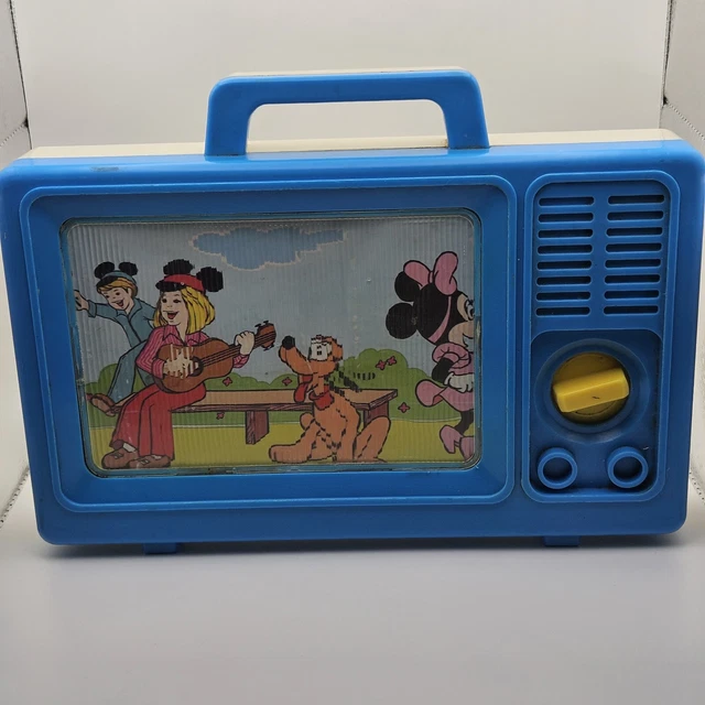 VINTAGE DISNEY MYKIDS Mickey Mouse & Friends Wind Up Musical TV Screen ...