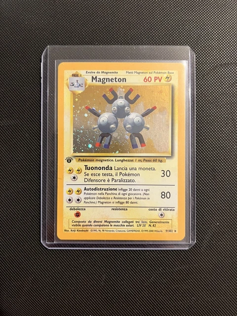 POKEMON CARD 2000 Magneton Holo Prima Edizione 1st Edition Set Base ITA ...
