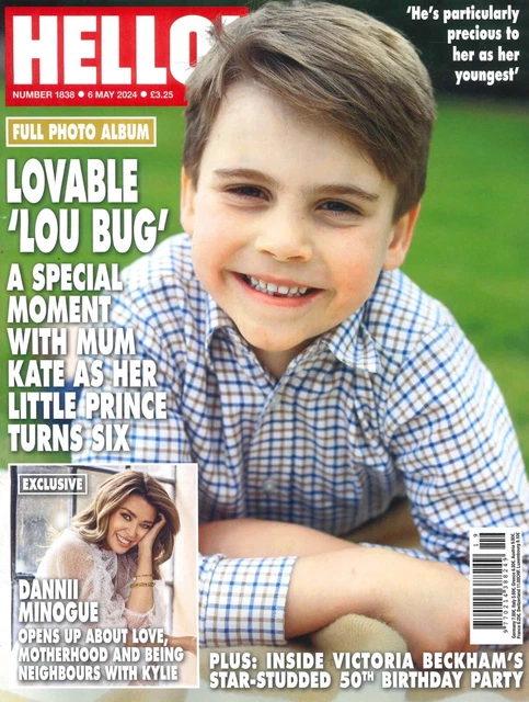 UK HELLO! MAGAZINE: Prince Louis, King Charles, Dannii Minogue, Zendaya ...