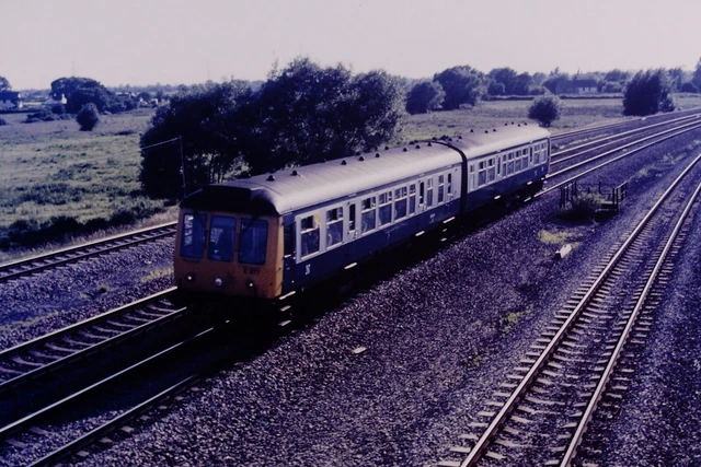1990 BRITISH RAIL BR Diesel Loco 51419 52473 Railway Slide Ref 2933 £2. ...
