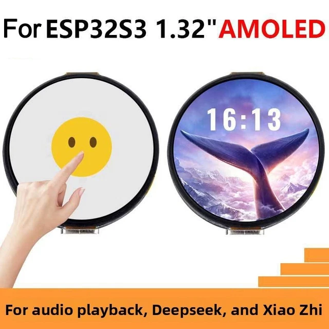 1.32 INCH AMOLED For ESP32 S3 Board with Low Power Audio and Wireless ...