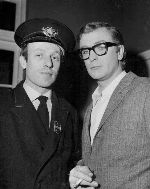 ACTOR MICHAEL CAINE with his brother Stanley, on the set of the fi- Old ...