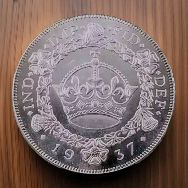 1937 KING EDWARD Viii Wreath Pattern Crown Coin Beautiful £5.15 ...