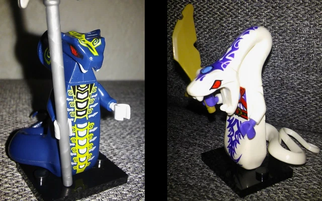 LOT 2 PERSONNAGES minifig ninjago figurine serpents pythor skales ...