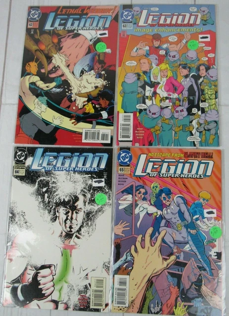 LEGION OF SUPER-HEROES #62-65 1994, DC Comics Lot de 4 Comics EUR 7,07 ...