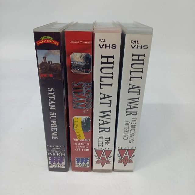 HISTORY STEAM TRAINS VHS Bundle Of 4 Engineering PAL UK Hull At War £9. ...