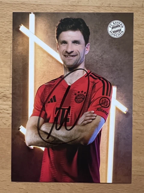 THOMAS MÜLLER AK FC Bayern München Autogrammkarte 2024-25 original signiert EUR 24,74 - PicClick DE