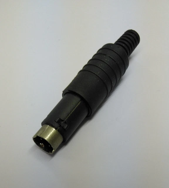 S-VHS MALE PLUG SVHS Connector In Line Wireable Solder Terminals 4 Pin ...
