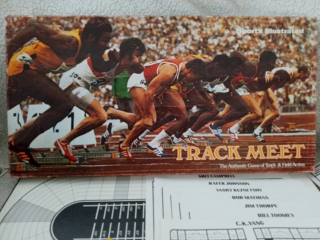 SPORTS ILLUSTRATED TRACK Meet Board Game 1970s Complete And Rare ...