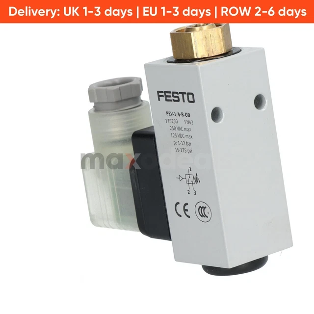 FESTO PEV-1/4-B-OD PRESSURE Switch New NMP £102.55 - PicClick UK