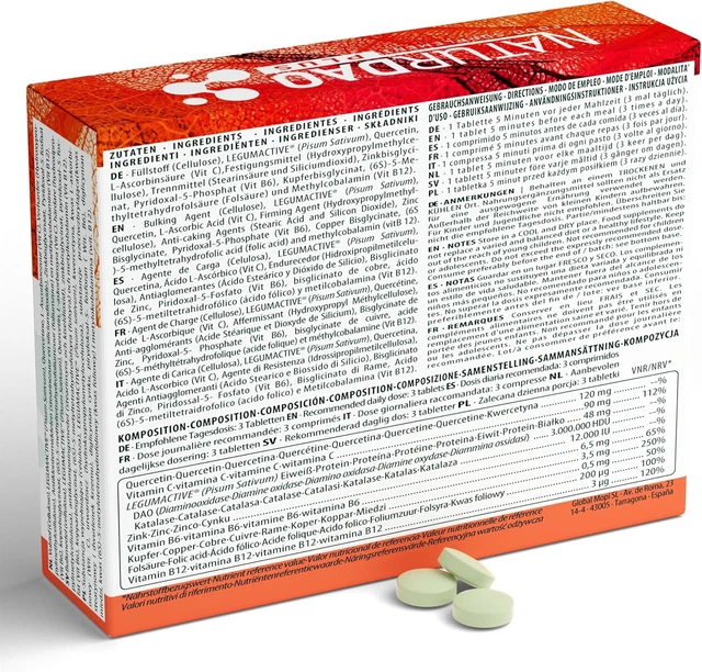 NATURDAO PLUS - 1,000,000 HDU + 8 Co-Factors & Adjuvants - DAO & Catalase, & - - £41.73 ...