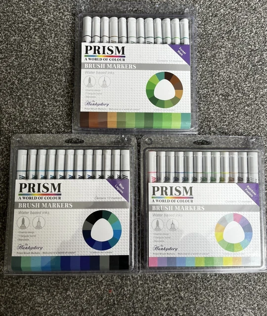 HUNKYDORY PRISM BRUSH Markers - Blue Lagoon/Rainbow Pastels/Forest Walk ...