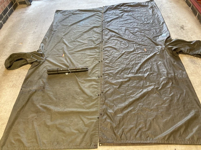 BUNDESWEHR/US ARMY PONCHO/GROUNDSHEETS and US army type poles £78.68 ...