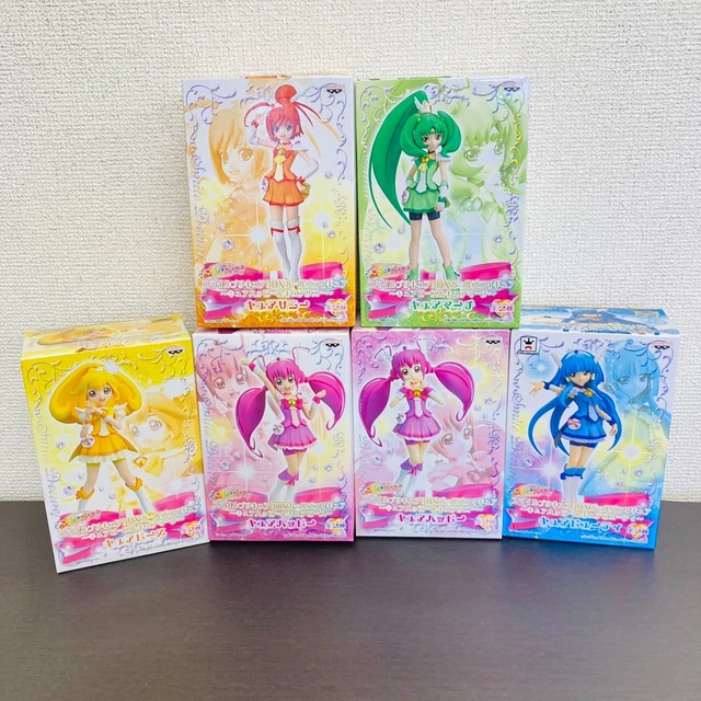 GLITTER FORCE SMILE Precure DX Girl Figure Toy Cure Doll 6 Set Pretty ...