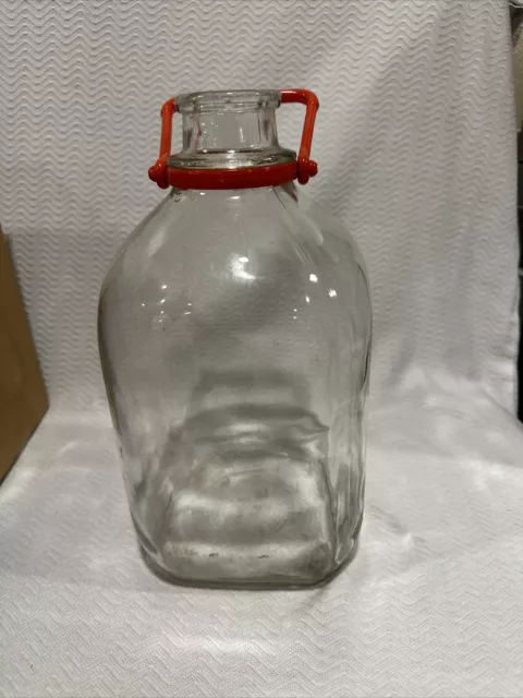 Vintage Antique One Gallon Glass Milk Bottle Jug £2825 Picclick Uk