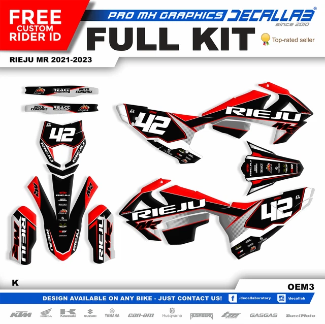 RIEJU MR 2021 2022 2023 Graphics Decals Stickers Autocollant Kit Decallab EUR 139,84 - PicClick FR