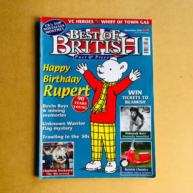 RUPERT BEAR HAPPY 90th Birthday Best of British UK Magazine Deborah ...