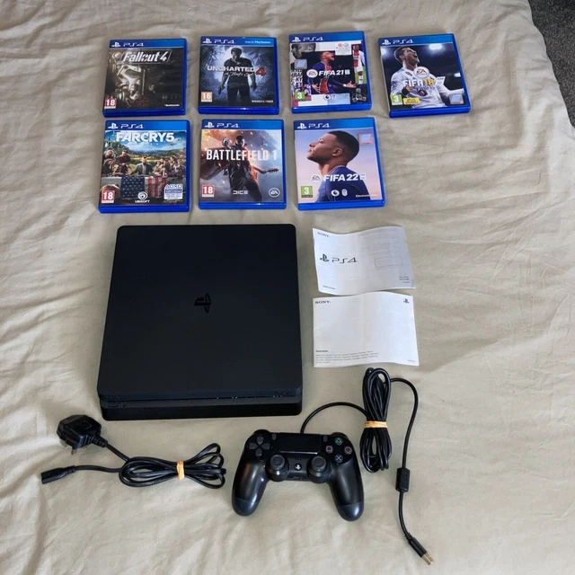PS4 SLIM 1TB Bundle CUH-2116B VGC Black Sony PlayStation VGC X7 Games ...