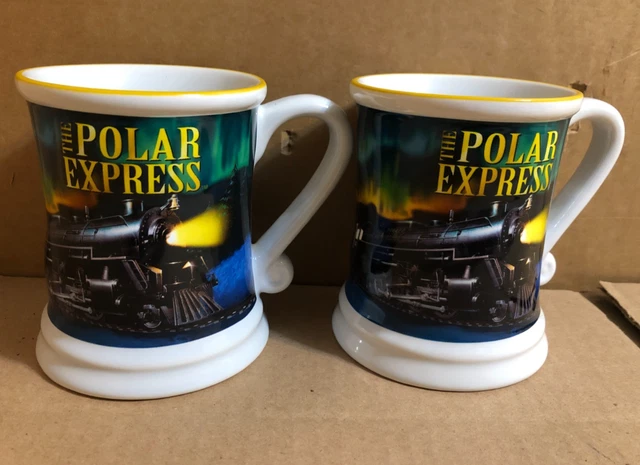 THE POLAR EXPRESS Christmas Train Ride Raised 3D Collectible Mug 12 oz ...