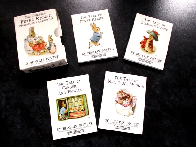 THE ORIGINAL PETER Rabbit Miniature Collection by Beatrix Potter 4 ...