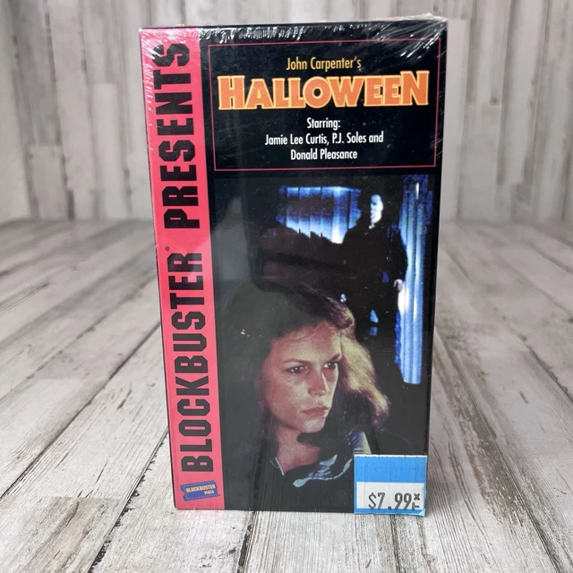 JOHN CARPENTER'S HALLOWEEN VHS Video Tape 1995 Blockbuster Horror ...
