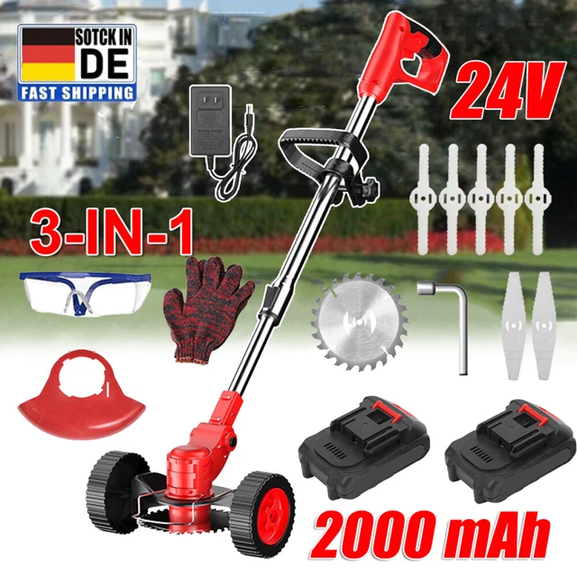 650W RASENTRIMMER TRIMMER Motorsense Akku Grasschneider Freischneider ...