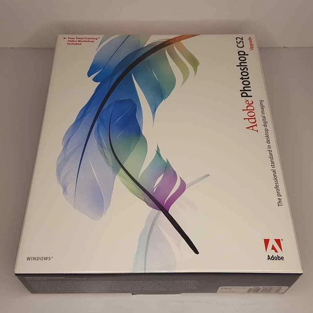 ADOBE PHOTOSHOP CS2 Upgrade PC CD-ROM Software Box Clé EUR 42,98 ...
