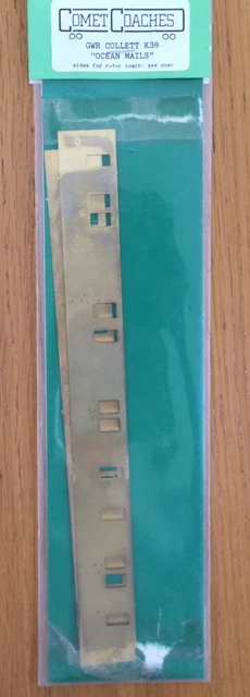 OO GAUGE COMET Coaches GWR Collett K38 Ocean Mails coach sides £10.00 ...
