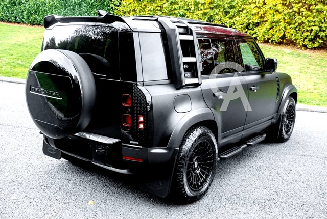 LAND ROVER DEFENDER 110 L663 Side Steps Running Boards Black 2020+ $253 ...
