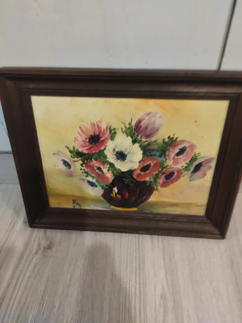 ANCIEN TABLEAU HUILE sur toile signé MAX nature morte EUR 14,00 - PicClick IT