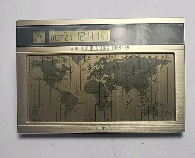 SEIKO VINTAGE WORLD Time Touch Sensor Desk Clock Tested And Working.(B7 ...