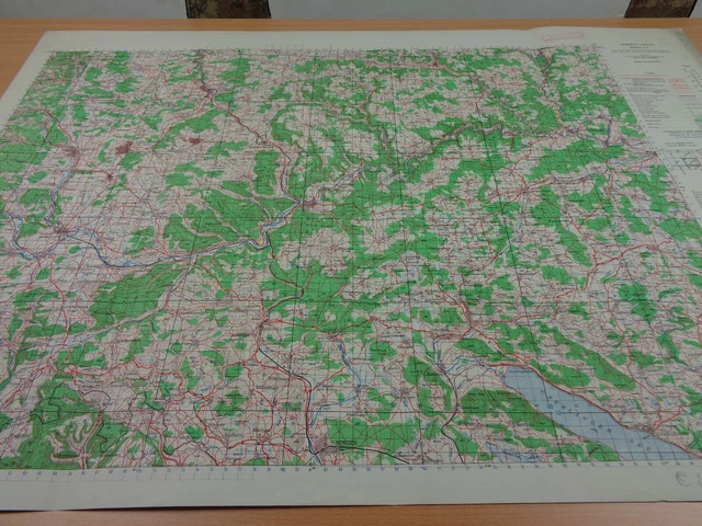WW2 US ARMY map of GERMANY entitled "SCHWENNINGEN" (WAR & NAVY ...