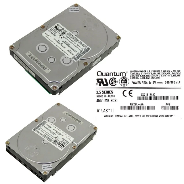 QUANTUM ATLAS II HN45S476 4.55GB 50PIN RZ29L-AA EUR 278,14 - PicClick IT