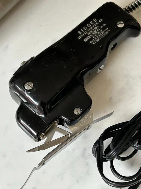1930'S VINTAGE SINGER SEWING MACHINE ELECTRIC SCISSORS Rewired Work ...