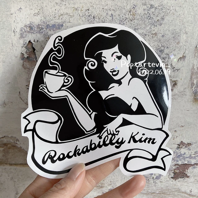 PIN UP BOMBSHELL Girl sticker vinyl decal Custom Name Personalised ...