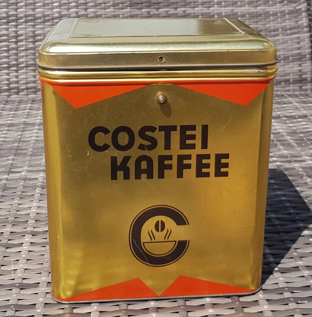 GROSSE ALTE BLECHDOSE Costei Kaffee C.A. Wille + Co. Nürnberg Deko ...