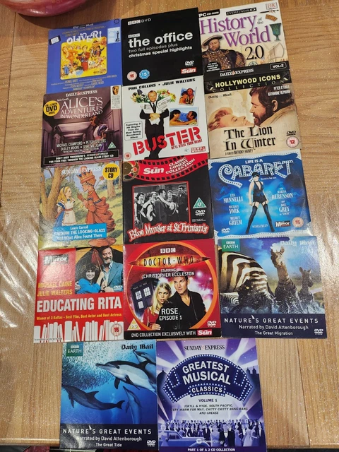 DAILY MAIL EXPRESS Etc DVDS Various Films, Documentary's Job Lot Bundle ...
