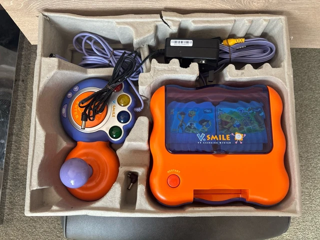 VTECH V SMILE Kids System Console With Joystick & 4 Games £17.50 ...