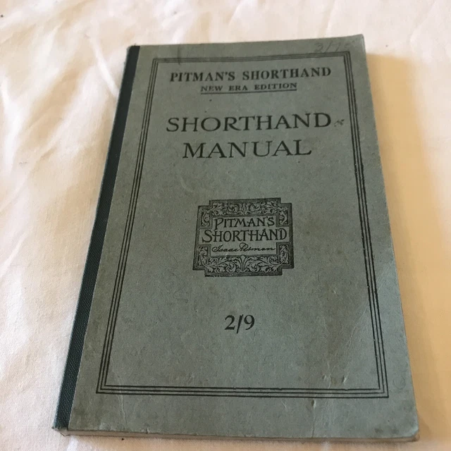 PITMAN'S SHORTHAND MANUAL, New Era Edition by Isaac Pitman £7.99 ...
