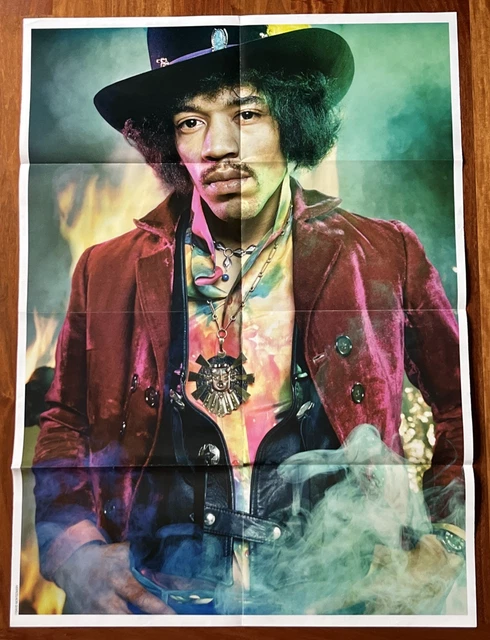 JIMI HENDRIX THE Lost Year Classic Rock 8 page Fold Out Supp Giant ...