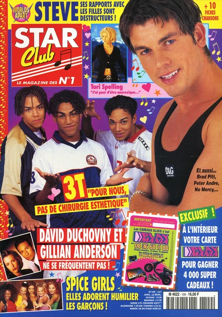 MAGAZINE STAR CLUB n°109, WORLDS APART, SPICE GIRLS, 2Be3, ELSA, NO ...