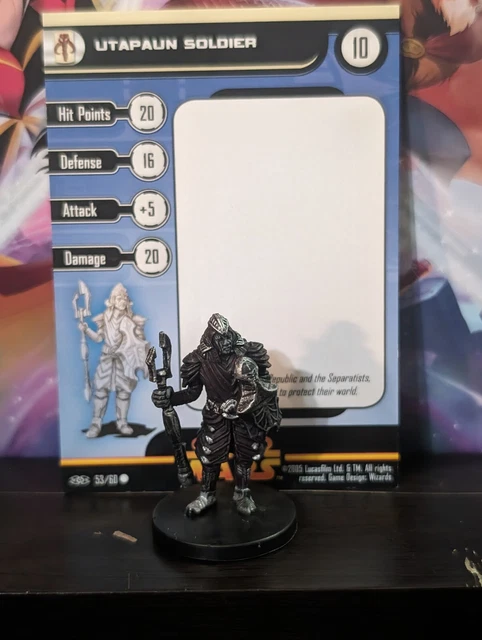 MINIATURES STAR WARS REVENGE OF THE SITH Utapaun Soldier 53/60 avec ...