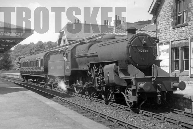 LARGER NEGATIVE BR British Railways Steam Loco 42920 Class CRAB Grange ...