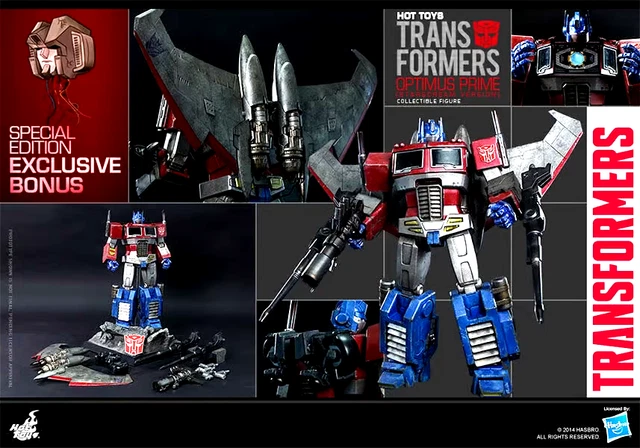 HOT TOYS EXCLUSIVE Transformers Optimus Prime Starscream Version New ...